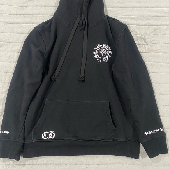 Chrome Hearts | Sweaters | Chrome Hearts Black Hoodie Sweater | Poshmark